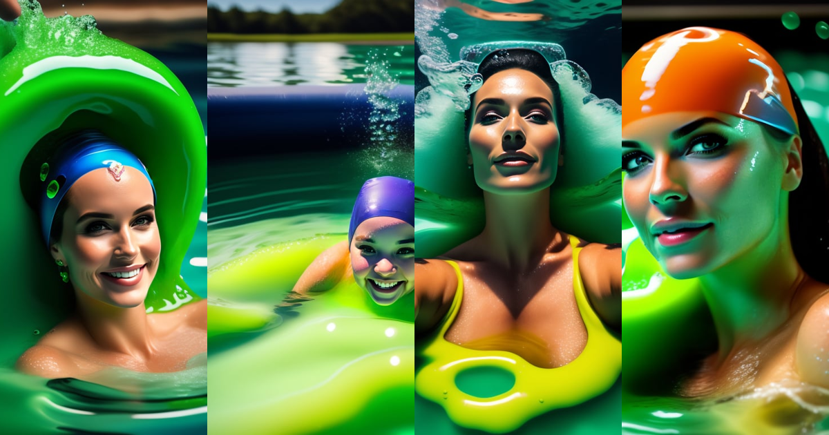 Lexica - Lena goes swimming in a slime pool