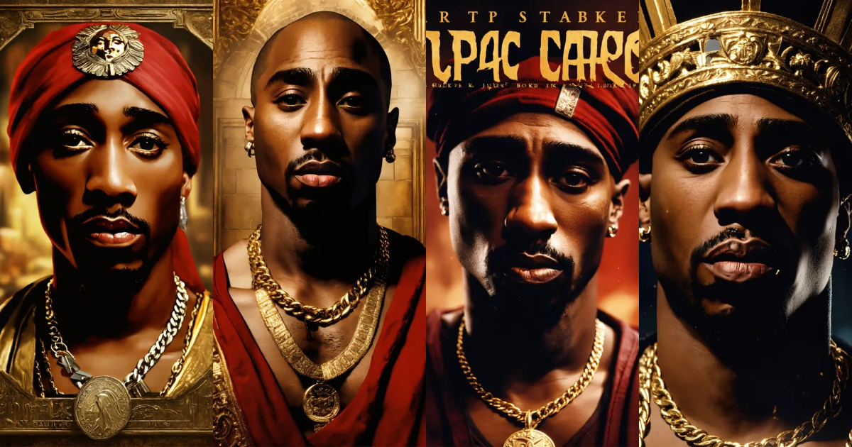 Lexica - Create a book cover for Tupac Shakur as Julius Caesar 8k ...