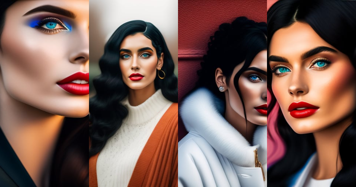 Lexica - A portrait of a toxic white girl, black hair, blue eyes, fine ...
