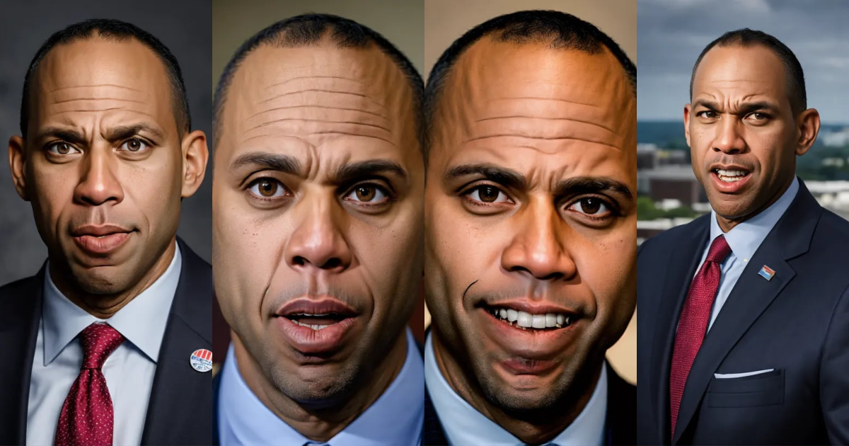 Lexica - SENATOR HAKEEM JEFFRIES SILVER-GREY EYES, ANGRY, MAD YELLING ...