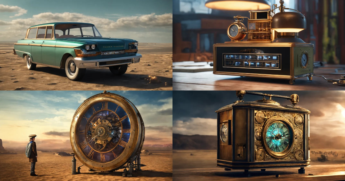 Lexica - Time traveler machine realistic photo render