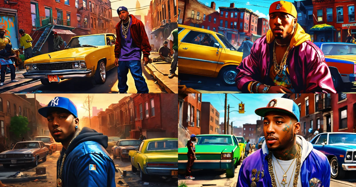 Lexica - Pop art, hyperrealist portrait of rapper "Maino " fighting in ...