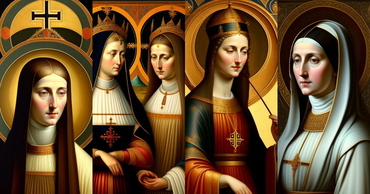 Lexica - Shorter face German Benedictine abbess renaissance painting ...
