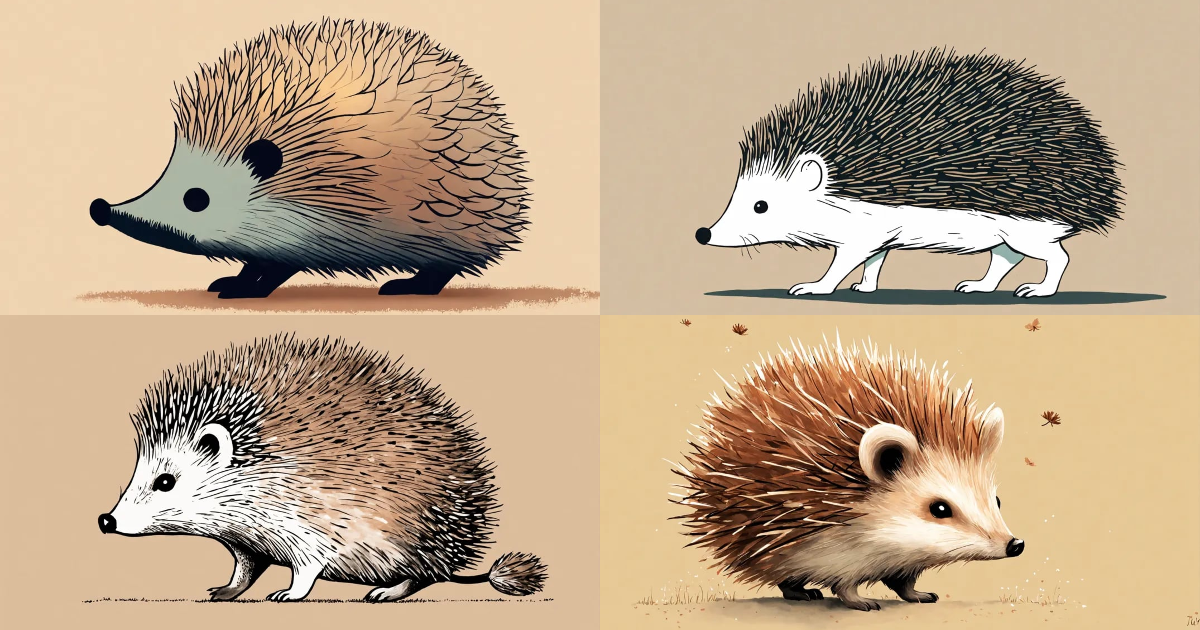 Lexica - A cute minimalistic simple hedgehog side profile Clipart ...