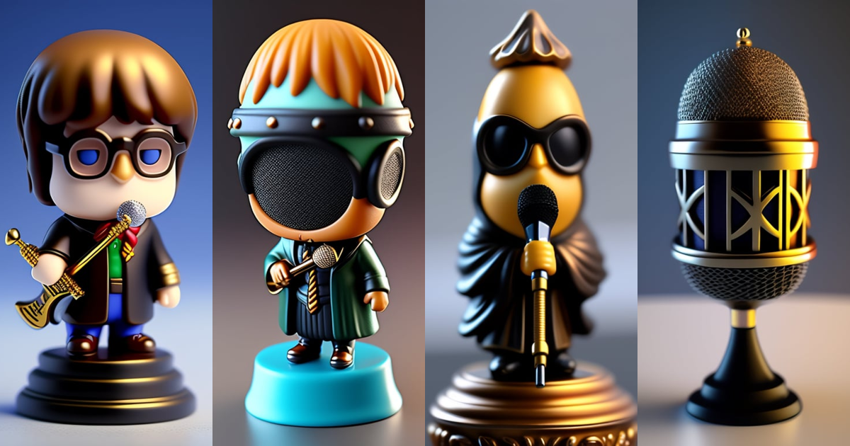 Lexica - Harry potter wizard rock singing microphone funko realistic 3d ...