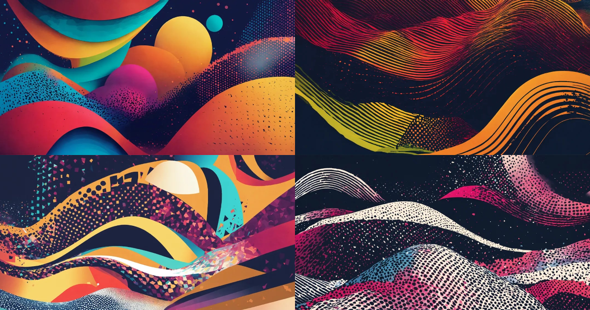 Lexica - Random shape effects in adobe illustrator, wave, vector ...