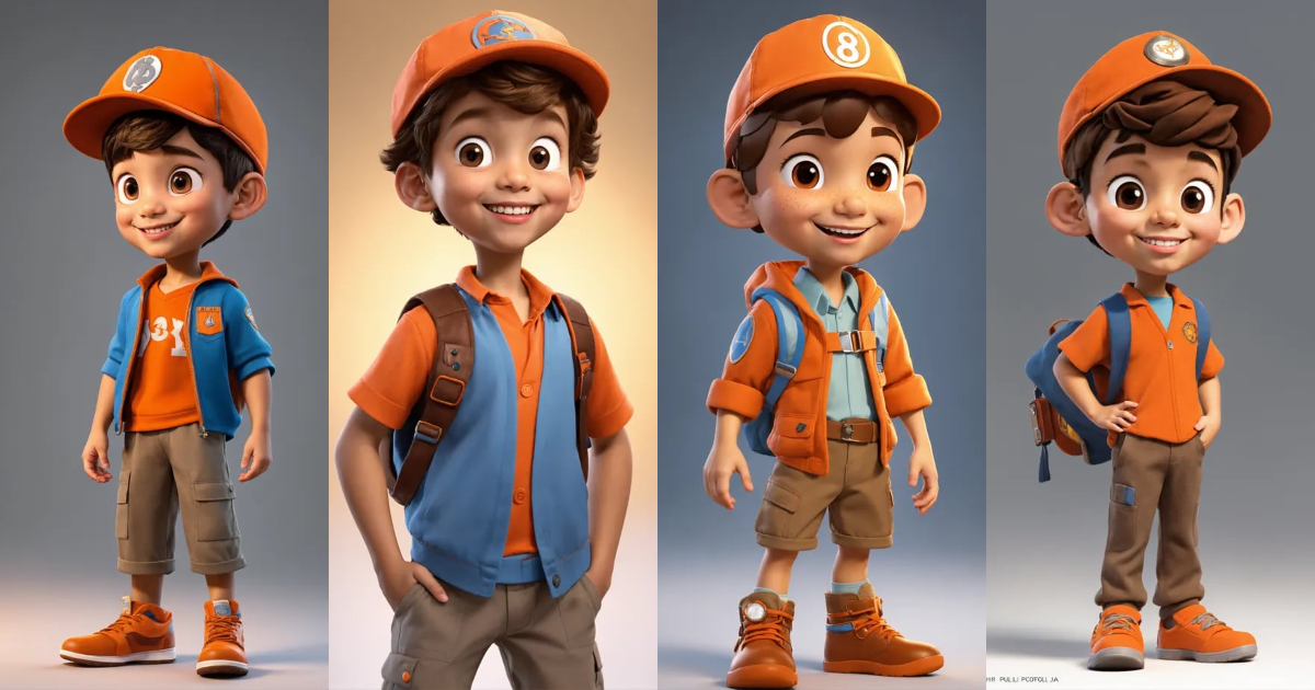 Lexica - 8 year old.academy student. HAPPY BOY with light skin, with ...