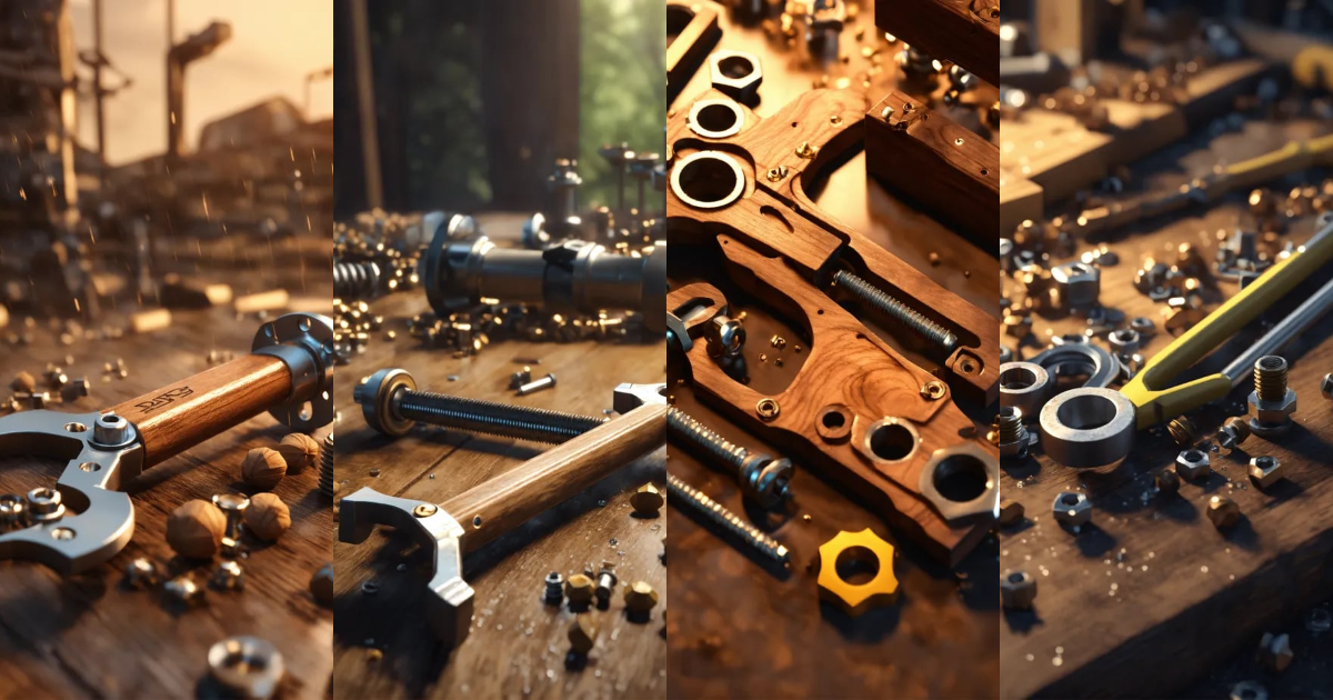 Lexica - Hand tools wrench etc floating 3d render, Acid rain made of ...