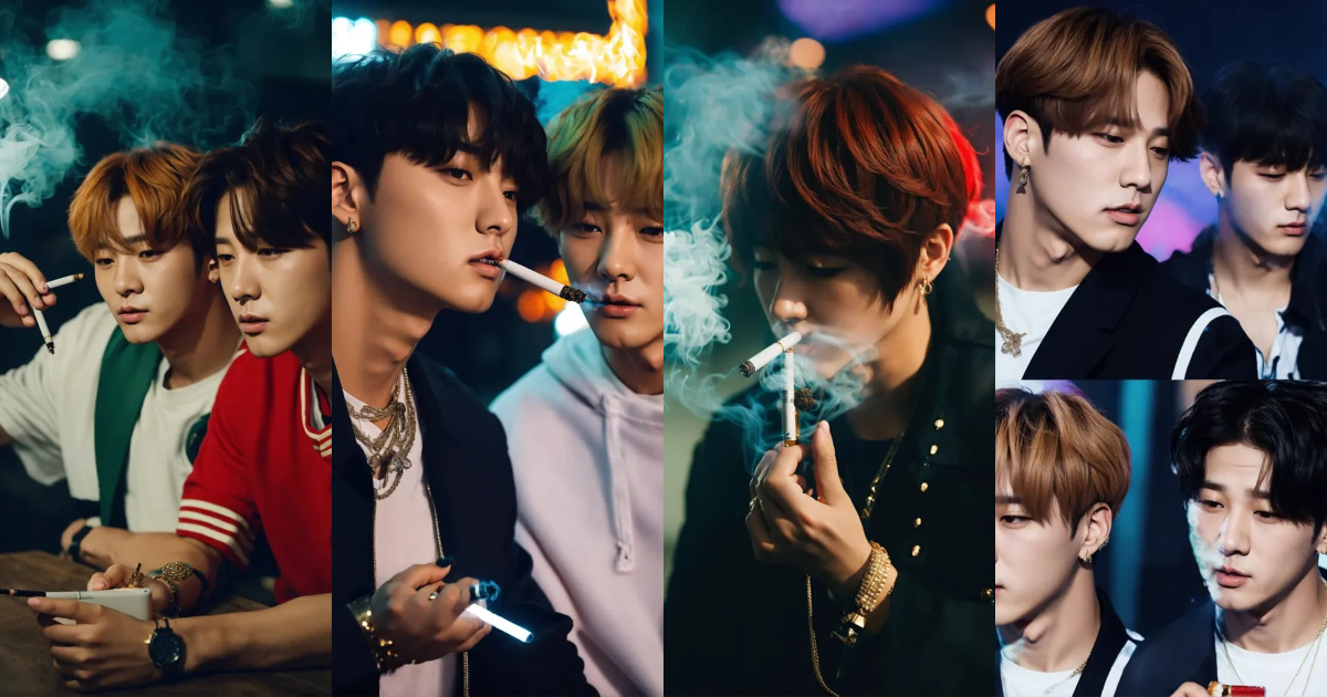 Lexica - Jung Jungkook Park Jimin bts smoke sigarets