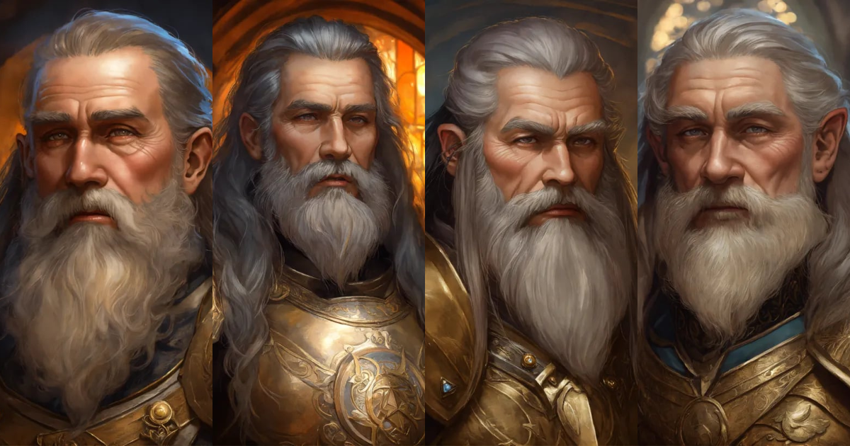 Lexica - (Old school dungeons and dragons style) Portrait of a old man ...