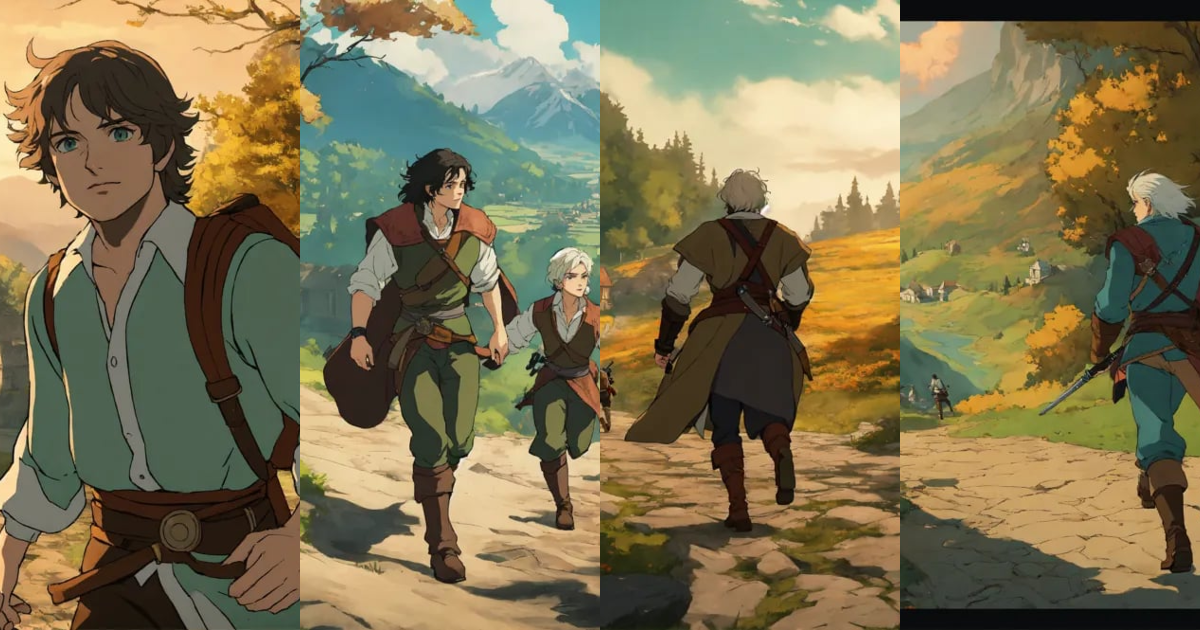 Lexica - Vintage anime screenshot from the witcher. A stunning ...