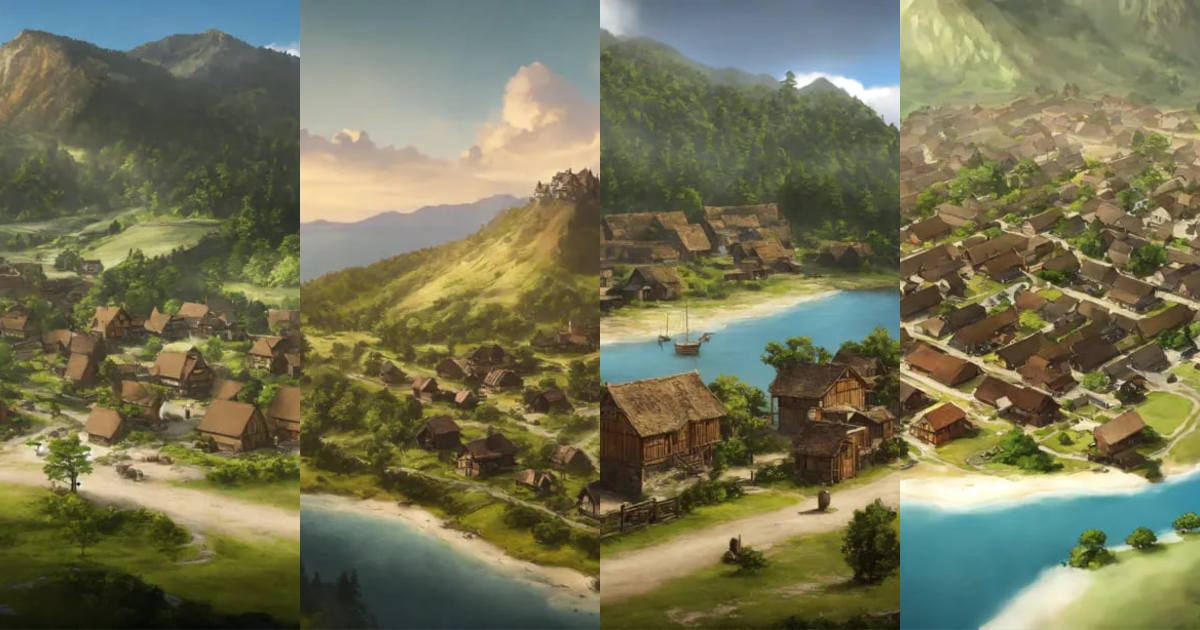 Lexica - Streetmap of coastal Colonial fortified frontier hamlet pine ...