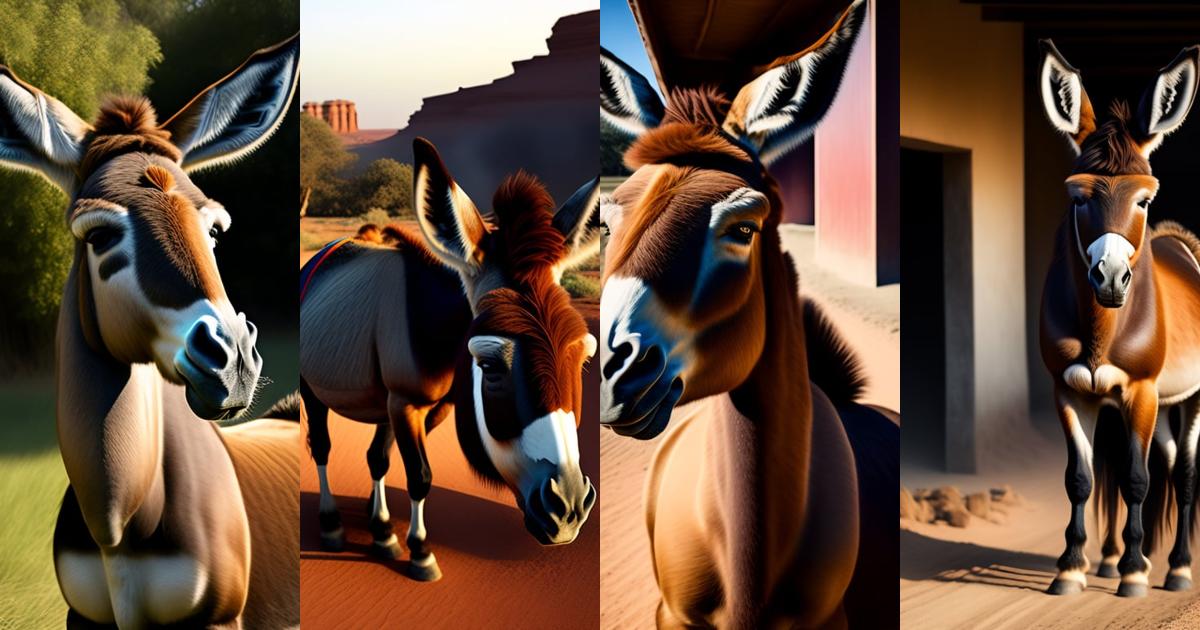 Lexica - A donkey making a call