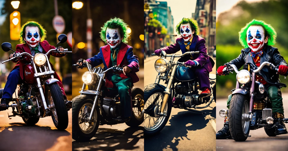 Lexica - Midget Joker on a motorcycle