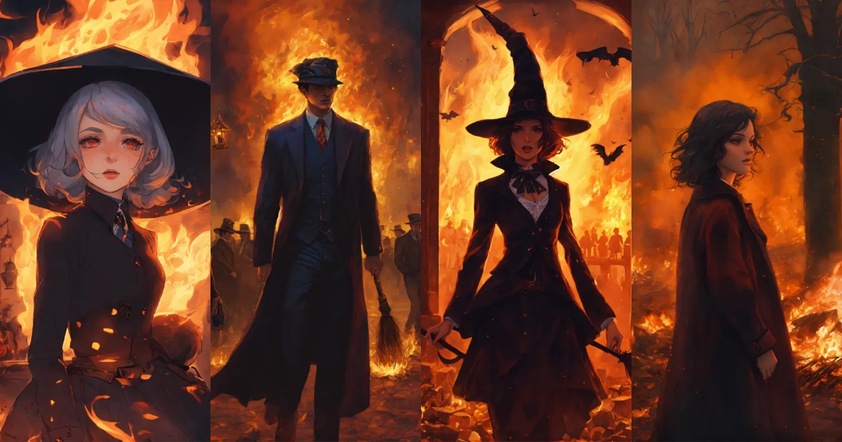 Lexica - The mob is burning all the witches despite your innocence.