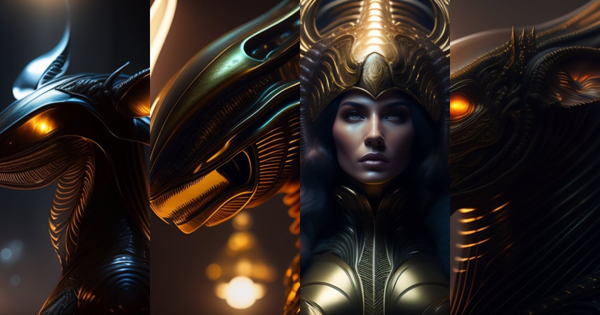 Lexica - Epic professional digital art of alien, atmospheric lighting ...