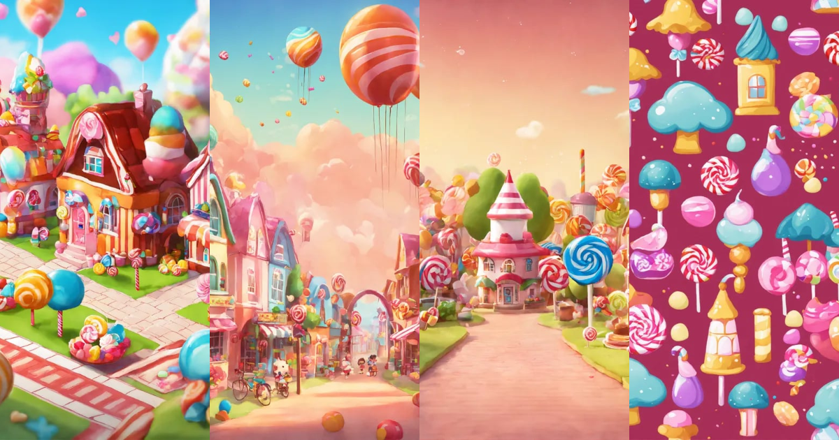 Lexica - Cute candy town