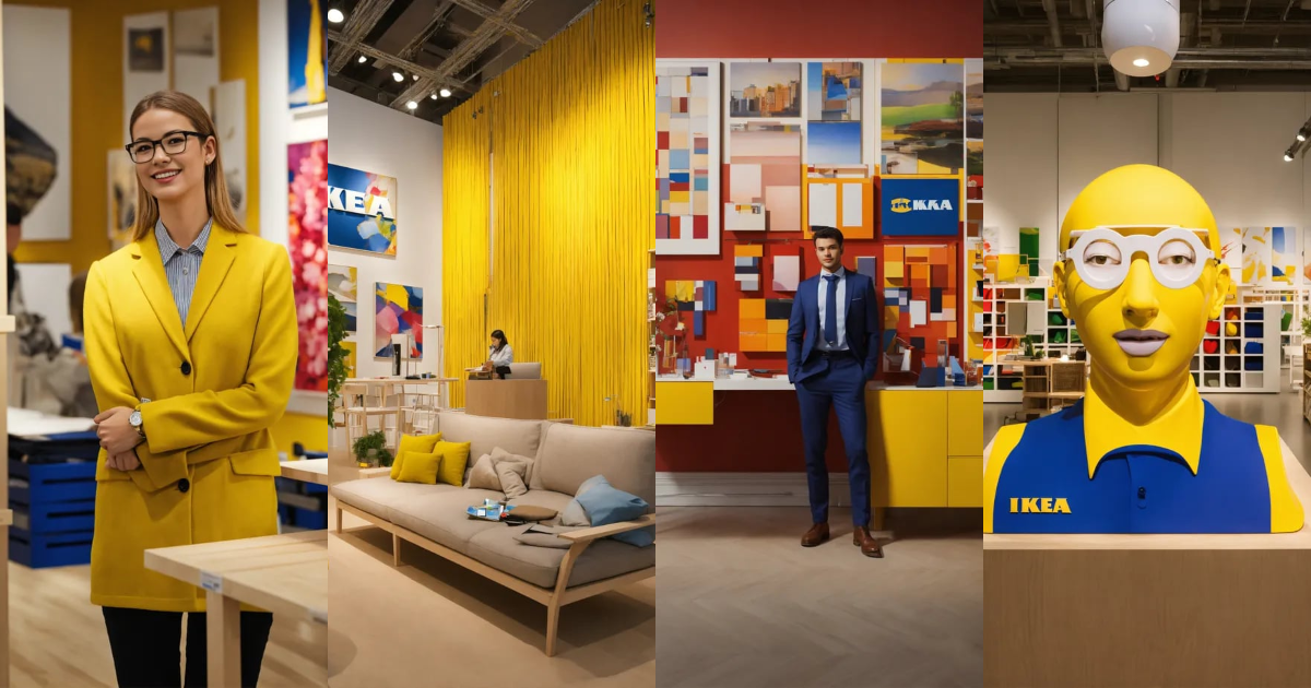 Lexica - Sales assistant at ikea 3D art