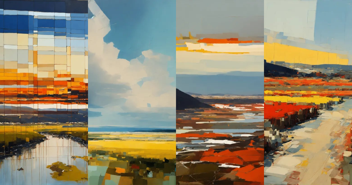 Lexica - Dmitri Cherniak nft, landscape, recursive art, oil painting ...