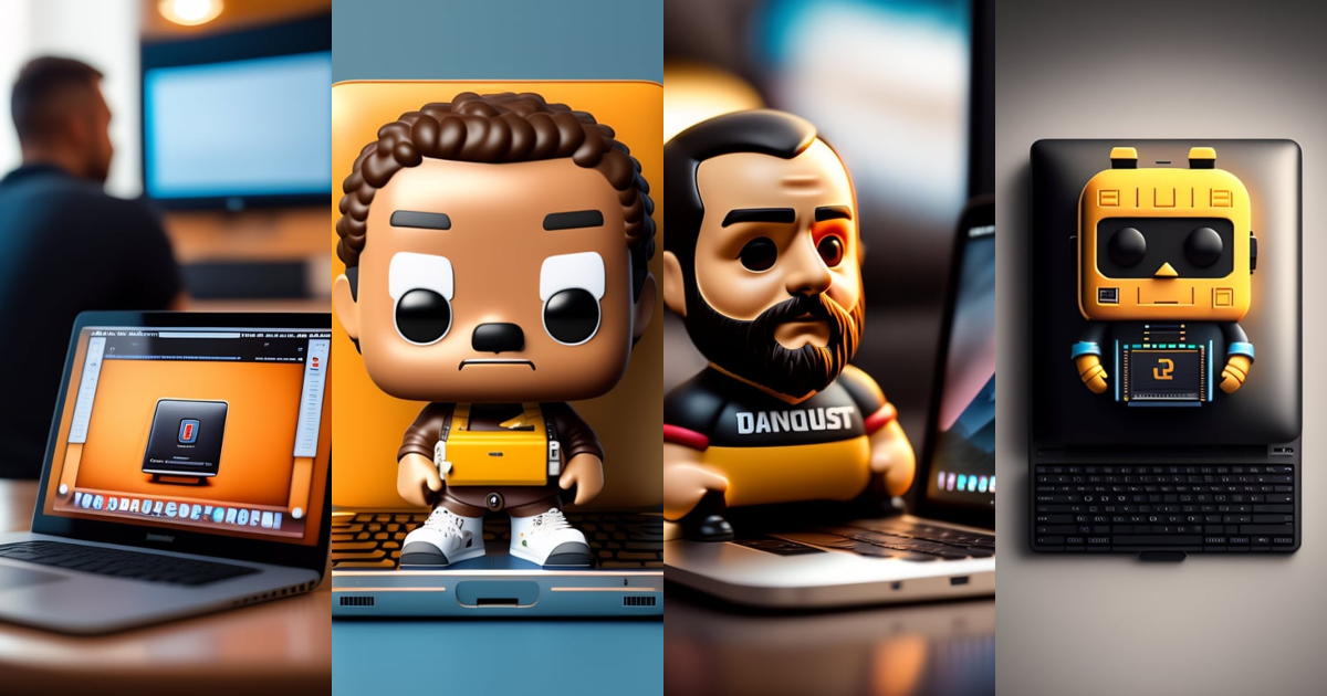 Lexica - Javascript guy programer funko MacBook