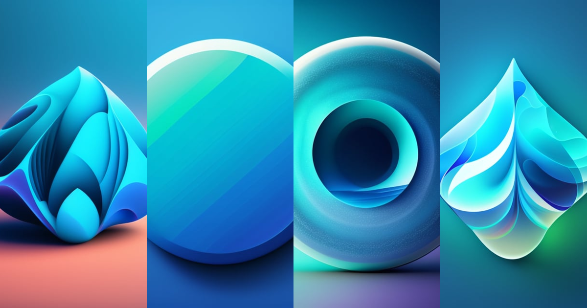 Lexica - Icon sprite abstract shape organic blue cyan nature weird ...