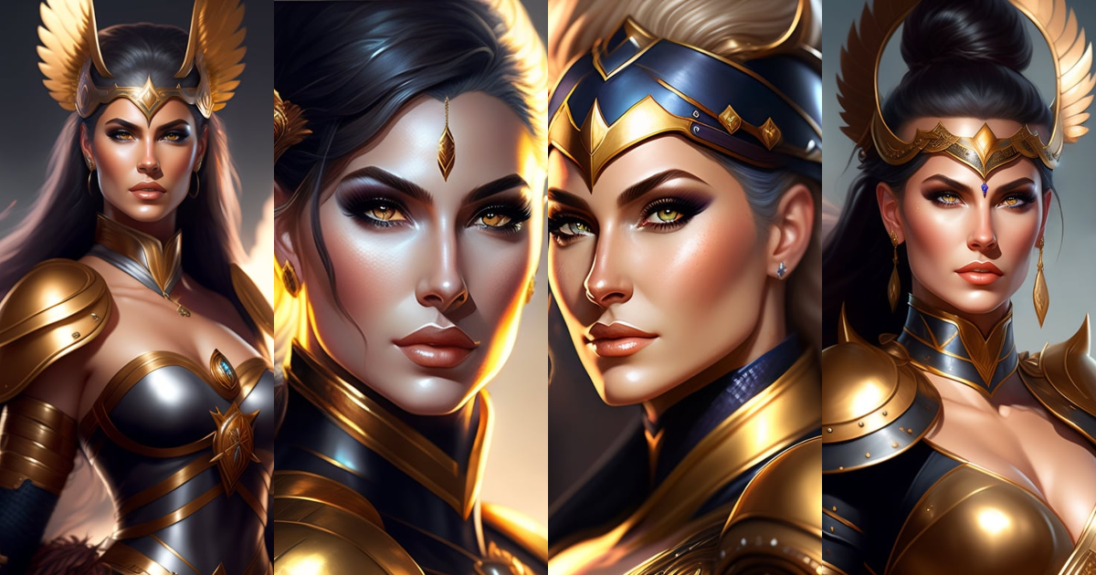 Lexica - Amazon valkyrie athena, d & d, fantasy, portrait, highly ...