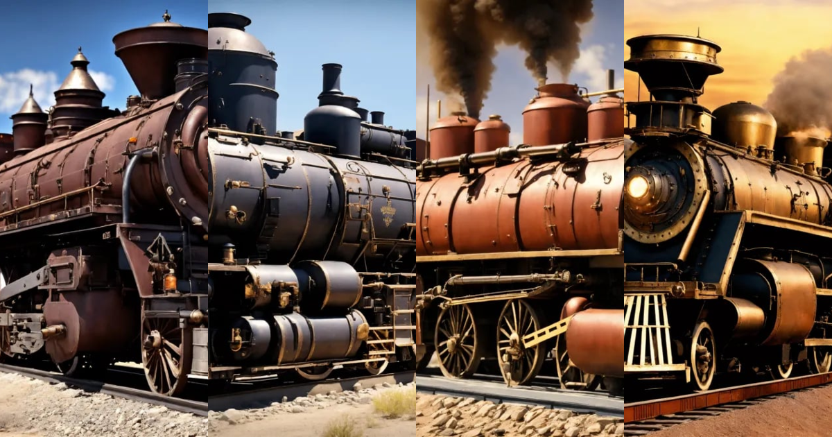 Lexica - Old west train iron road enforcer, high detail, heavy duty ...