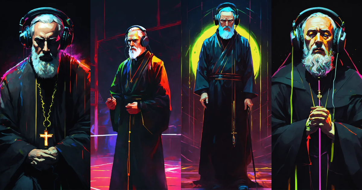 Lexica - Sad Christian Orthodox priest with white beard, wearing ...