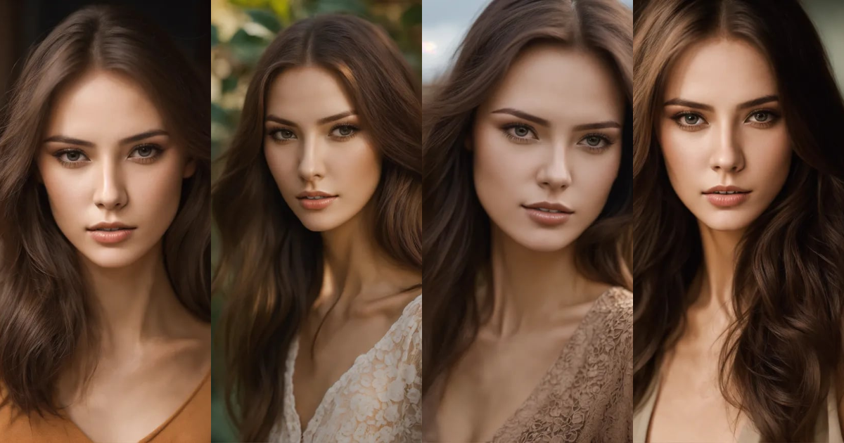 Lexica - Create an image of a woman with a slender build, and ...