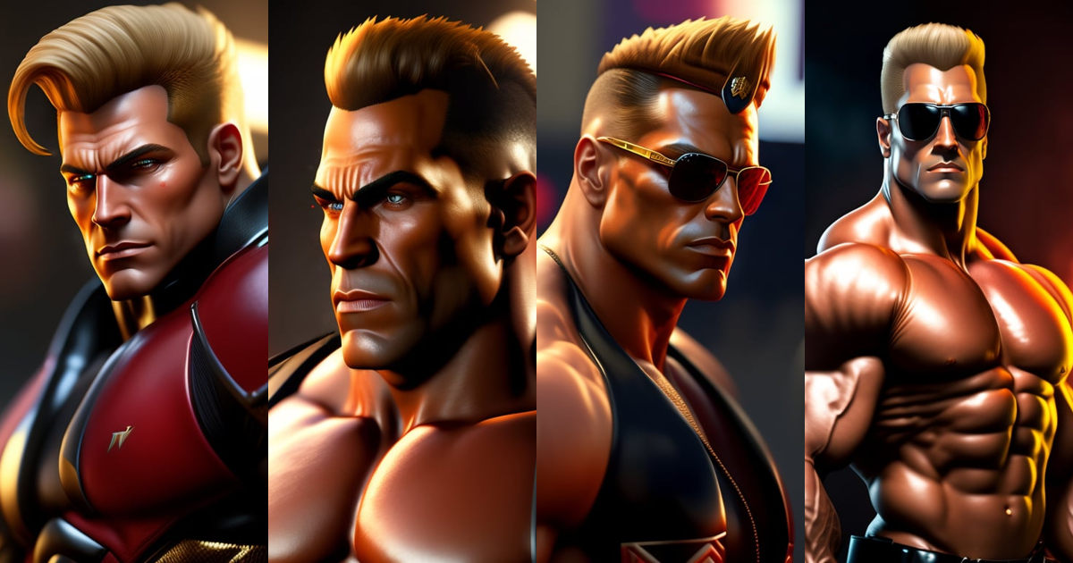 Lexica - Hiper realistic duke nukem