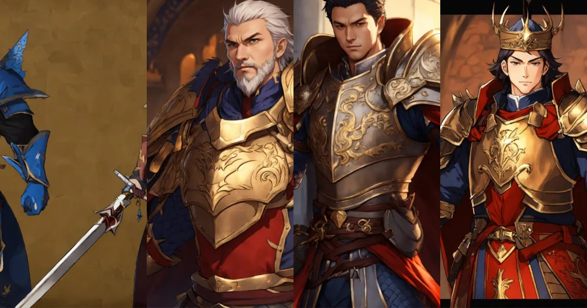 Lexica - Anime royal knight, chief of the dragon army guard, male ...