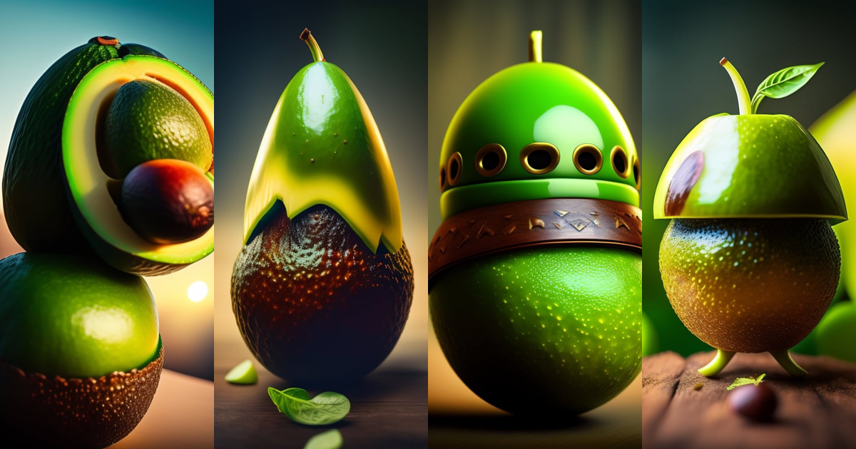 Lexica - Avocado the warrior