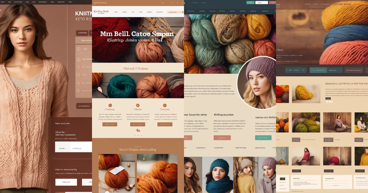 Lexica - Portfolio website for knitting ui design sophisticated, modern ...