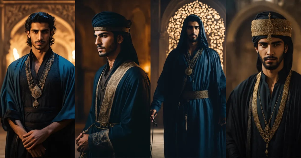 Lexica - Portrait of a young handsome evil Middle Eastern sorcerer ...