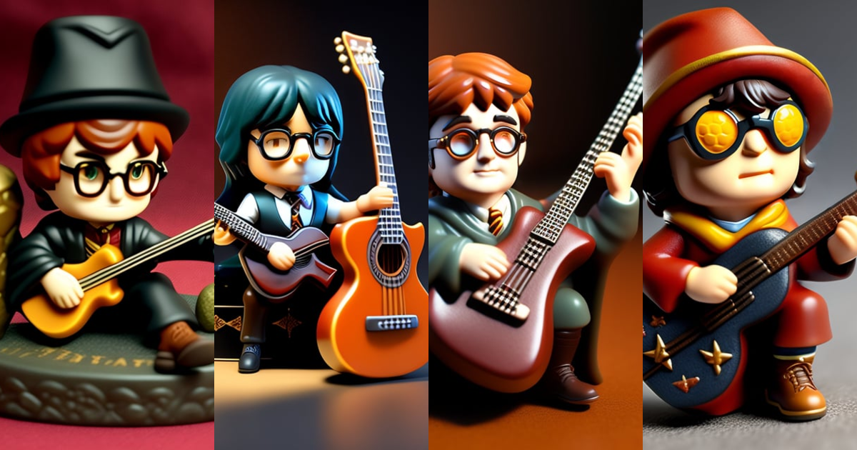 Lexica - Harry Potter wizard rock playing acoustic guitar funko ...