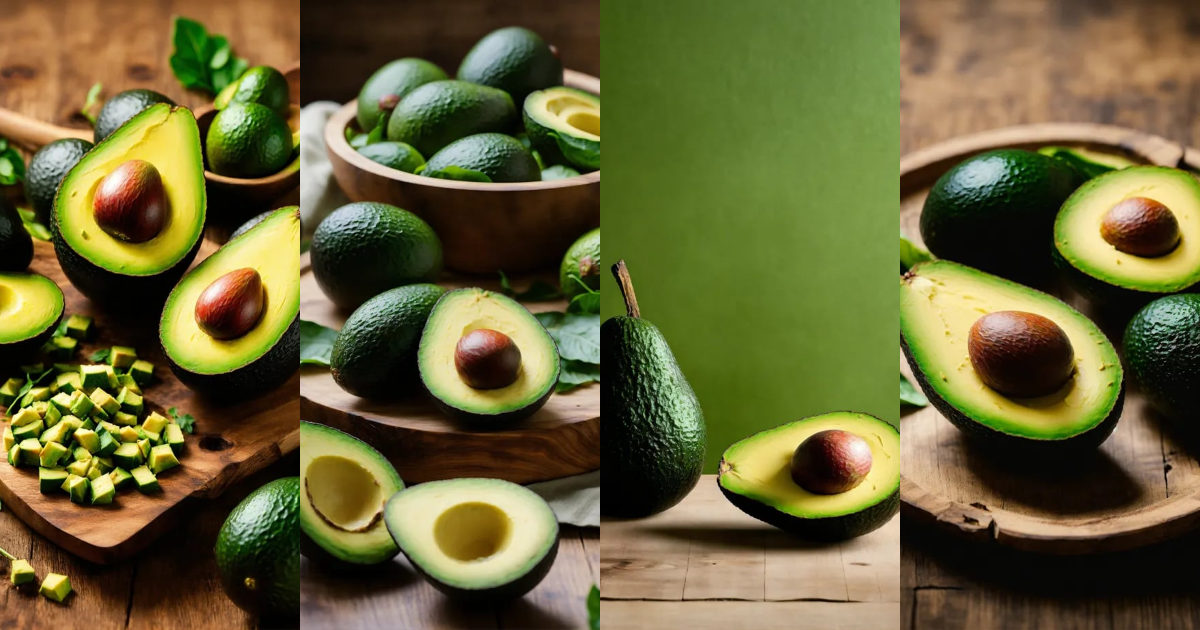 Lexica - The desired image should prominently feature multiple avocados ...