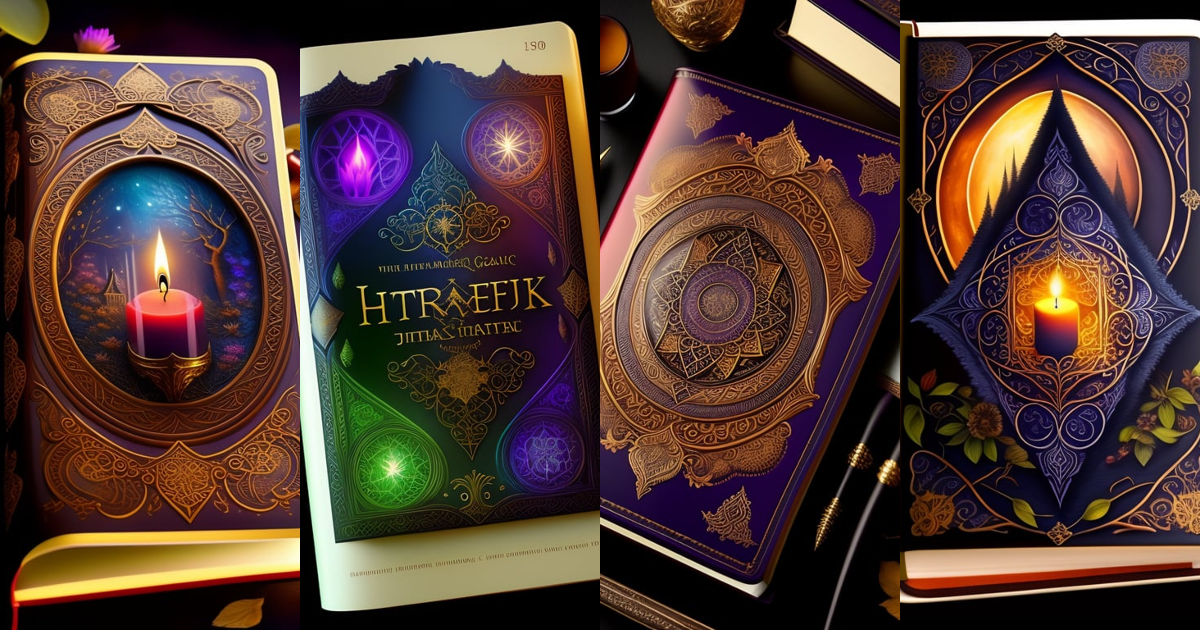 Lexica - Front view, Generate an image of a Book of Shadows themed ...
