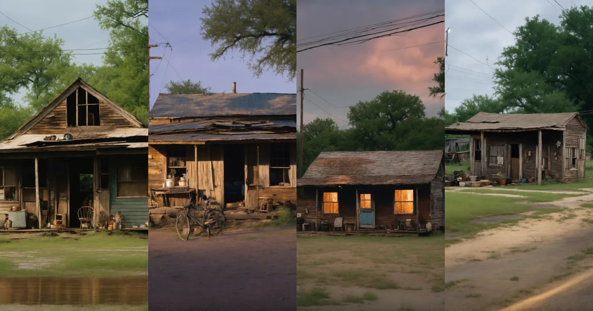 Lexica - A photograph of an old shack in texas, Gregory Crewdson wide ...
