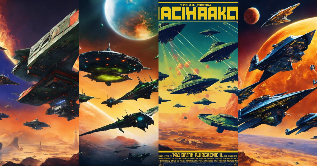 Lexica - Futuristic military propaganda poster of futuristic ...