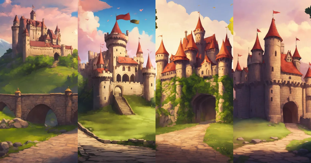 Lexica - Castle background hyper casual