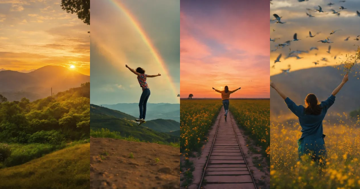 Lexica - A person is expressing freedom