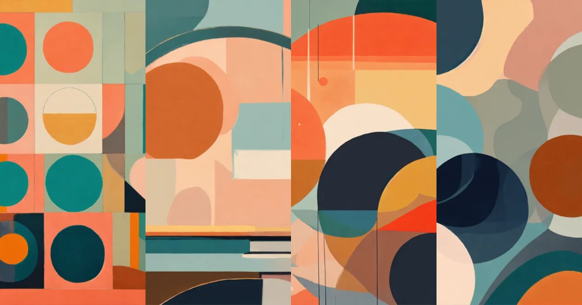Lexica - The abstract painting artistic flat illustration famous artist ...