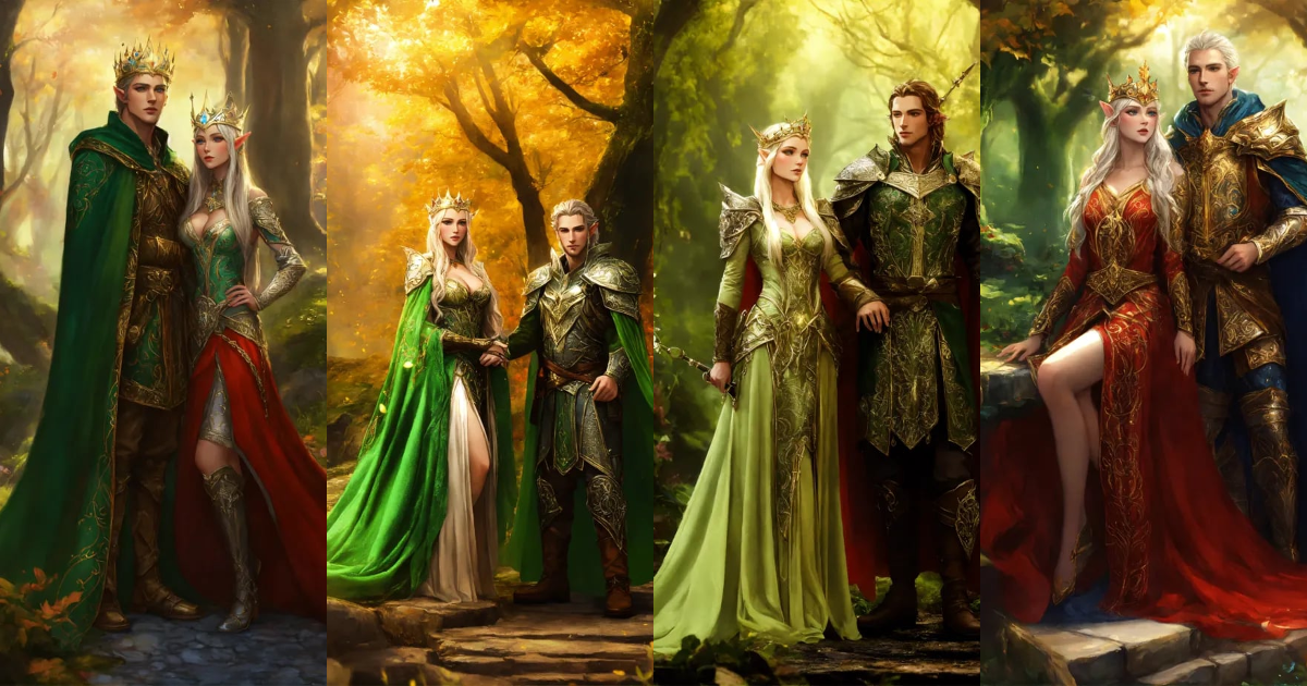 Lexica - Elven King and Queen, Fantasy realm