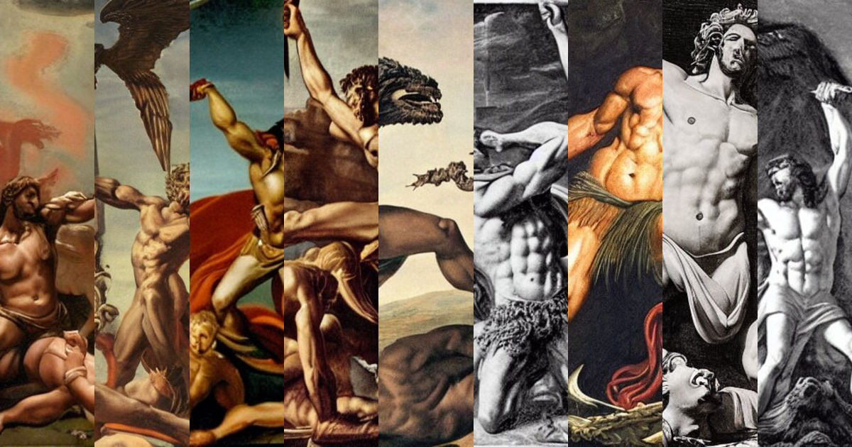 Lexica - The conceptual art depicts the mythical hero Hercules in the ...
