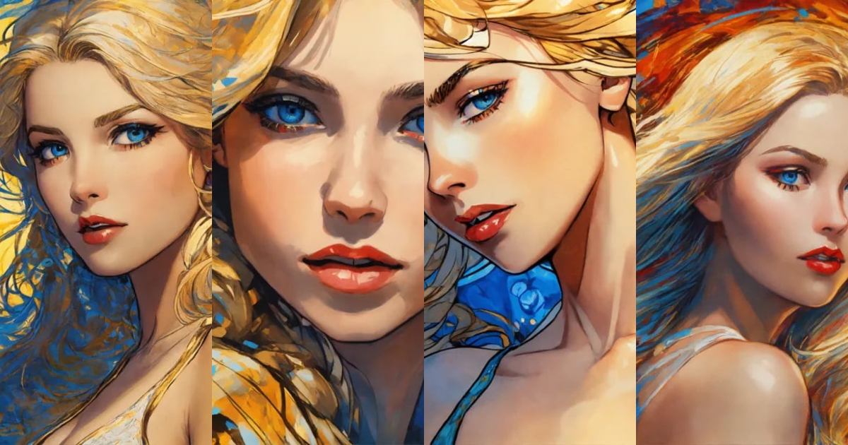 Lexica - Pop Art, romantic beautiful mysterious enchanting blonde ...