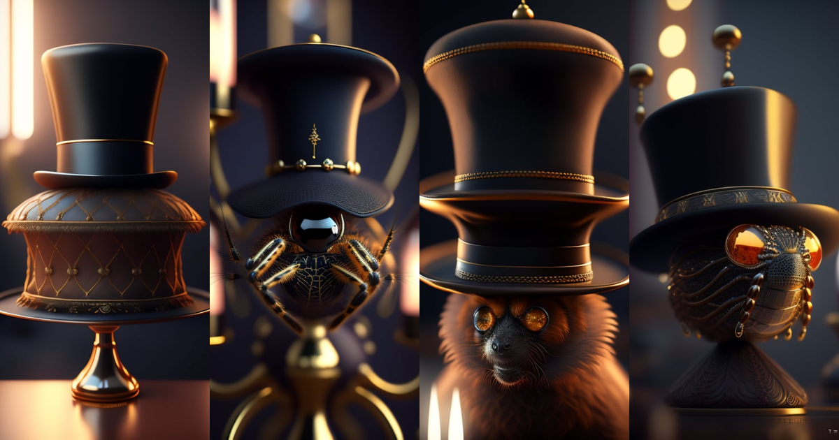 Lexica - Spider wearing a top hat, ultra realistic, concept art ...