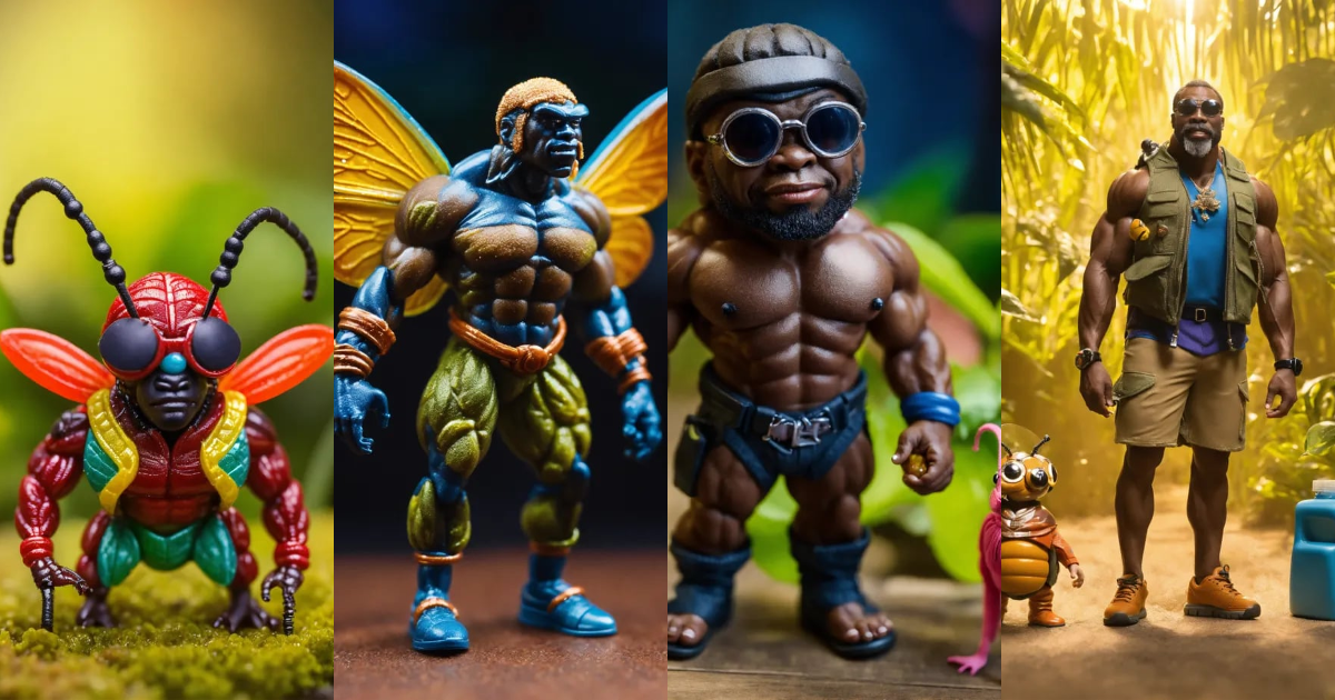 Lexica - 1 inch Bug size Shrunk tiny shrinking micro Rapper fairy toy ...