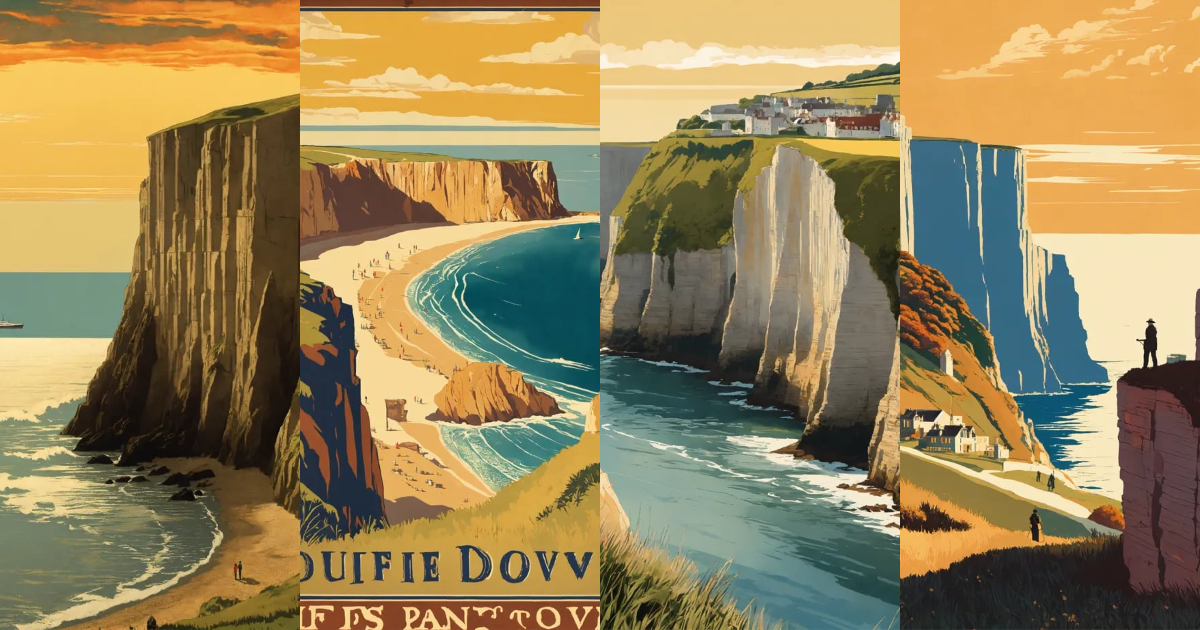 Lexica - Create a captivating background, Cliffs of Dover in the ...