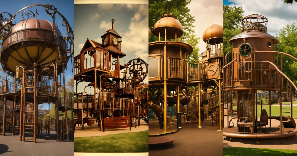 Lexica - Steam punk elementary school playground