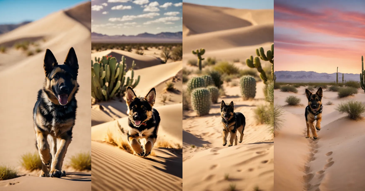 Lexica - "Tiny Oasis Explorers" Journey through the vast dunes with ...